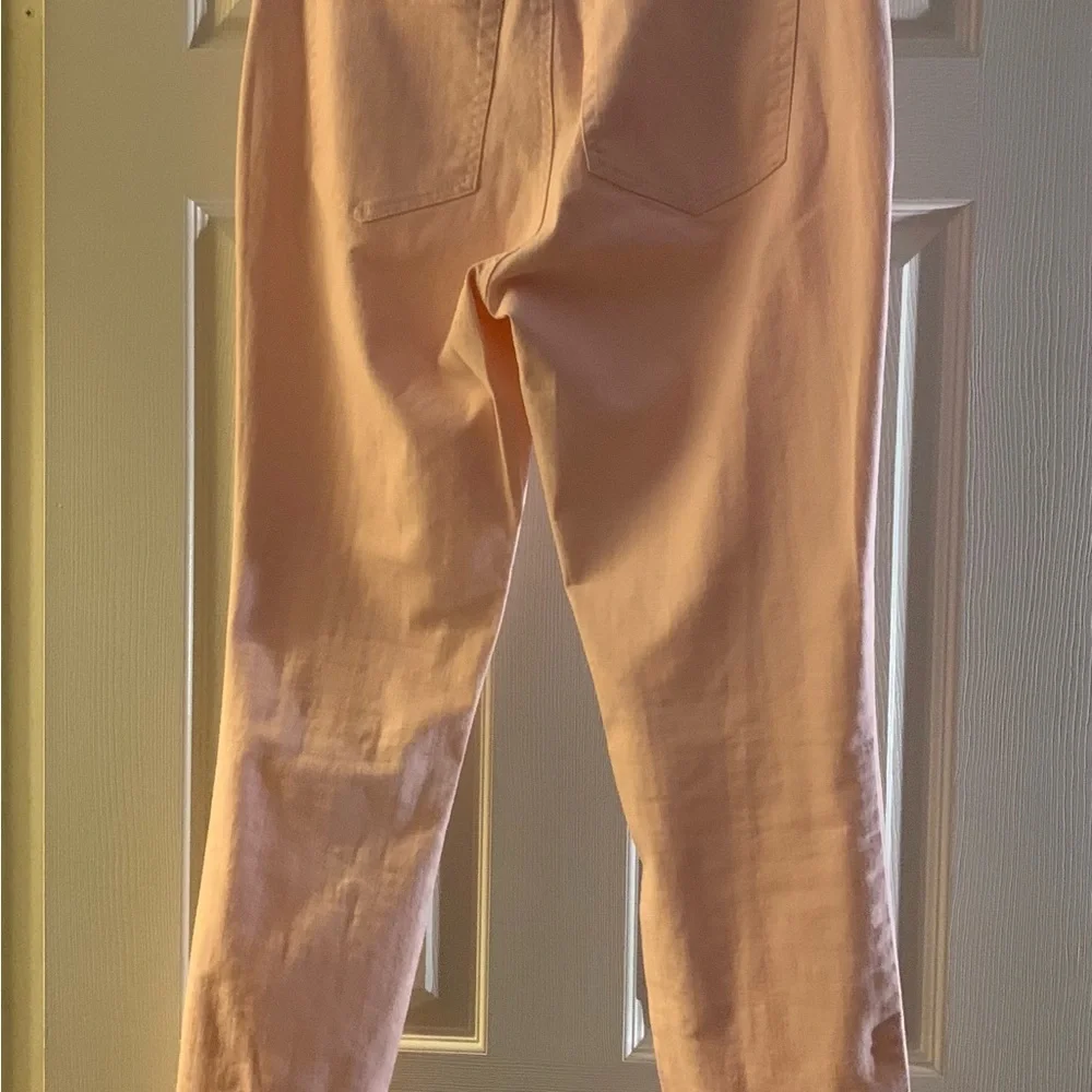 LOFT | Jeans | Light Pink Frayed Hem Ankle Jeans Loft Size 6 | Poshmark